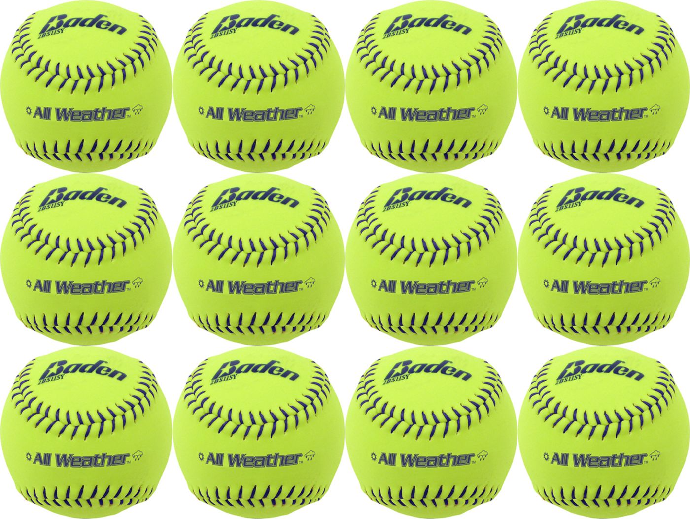 Baden 11'' All-Weather Practice Softballs – 12-Pack | Dick's Sporting Goods