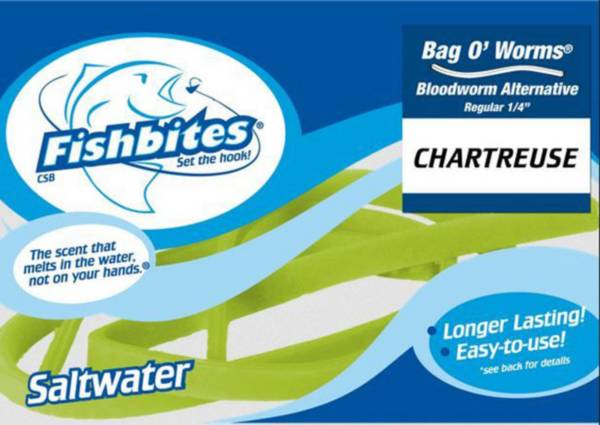 Fishbites Bag O' Worms Saltwater Bait - Bloodworm Scent | Publiclands