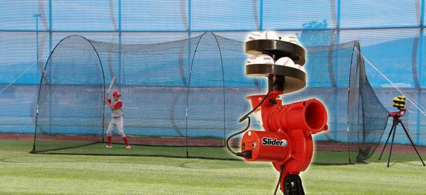 Heater Slider Lite-Ball Baseball Pitching Machine & PowerAlley 20 ...
