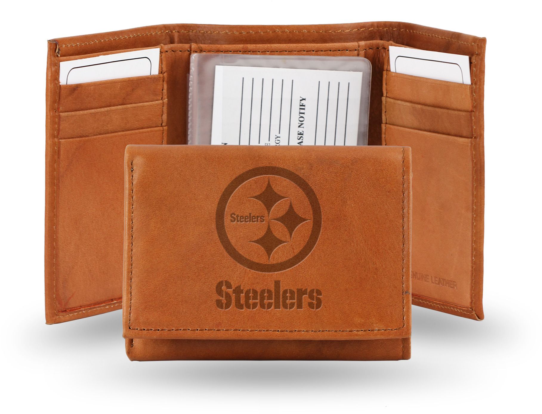 Rico Nfl Pittsburgh Steelers Embossed Tri-Fold Wallet - Big Apple Buddy