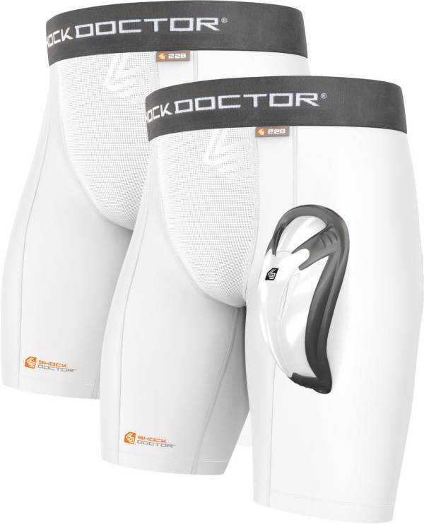 Shock Doctor Adult 2-Pack Core Compression Short with Bioflex Cup ...