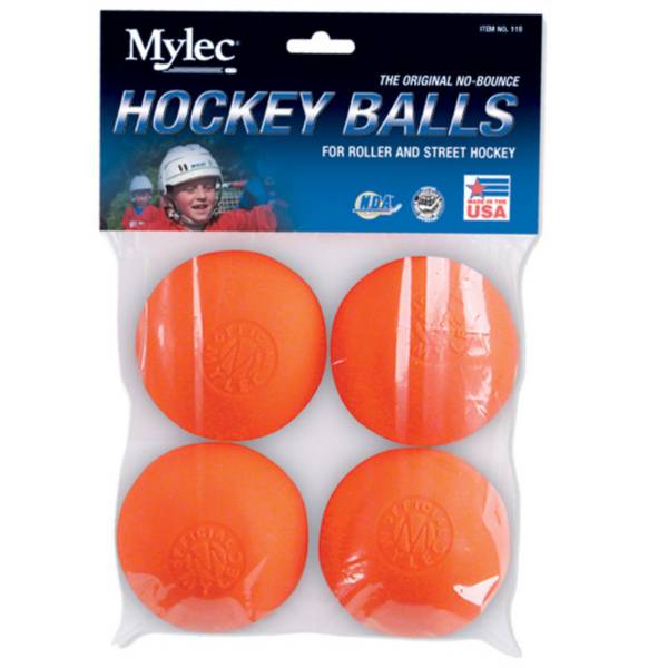 Mylec Warm Weather 4-Pack Hockey Balls | Dick's Sporting Goods