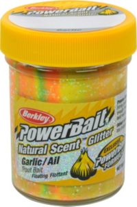 Berkley PowerBait Natural Scent Glitter Trout Dough Bait – Garlic ...