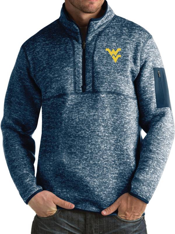 Antigua Men's West Virginia Blue Fortune Pullover Jacket | Dick's ...