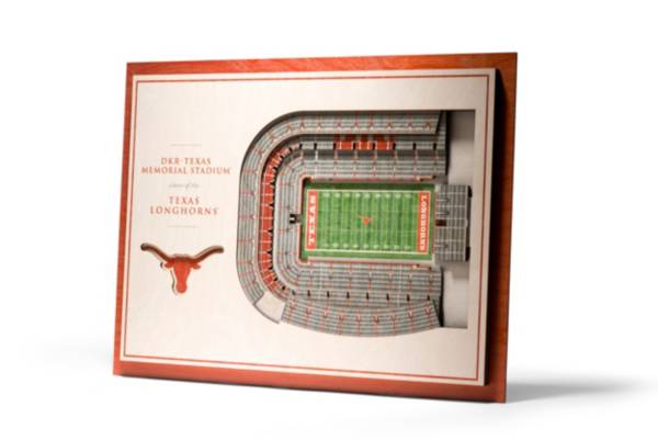 You The Fan Texas Longhorns 5 Layer Stadiumviews 3d Wall Art Dicks