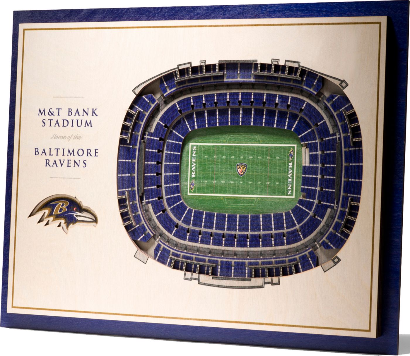 Youthefan Baltimore Ravens 5 Layer Stadiumviews 3d Wall Art Dicks