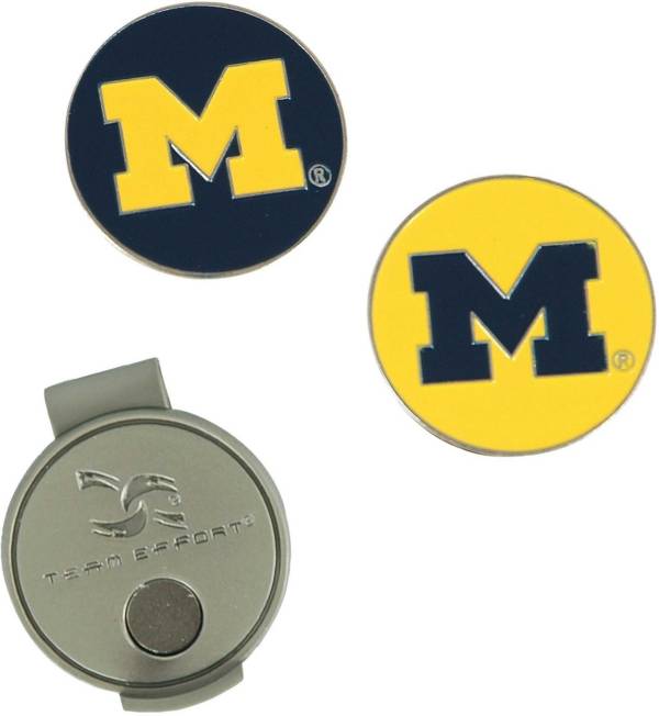 Team Effort Michigan Wolverines Hat Clip and Ball Markers Set | Golf Galaxy