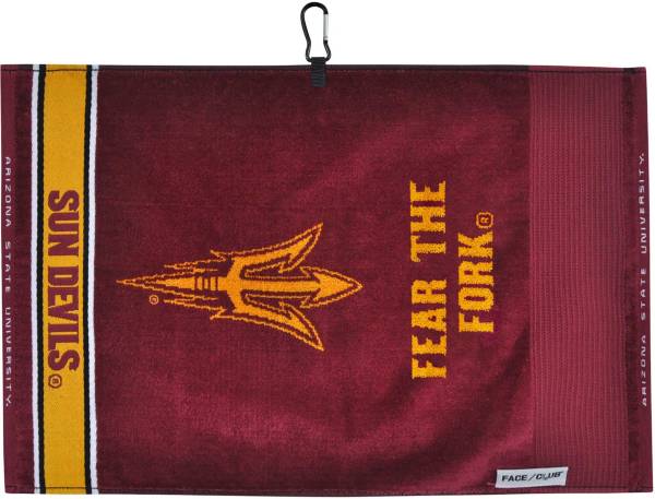Team Effort Arizona State Sun Devils Face/Club Jacquard Golf Towel ...