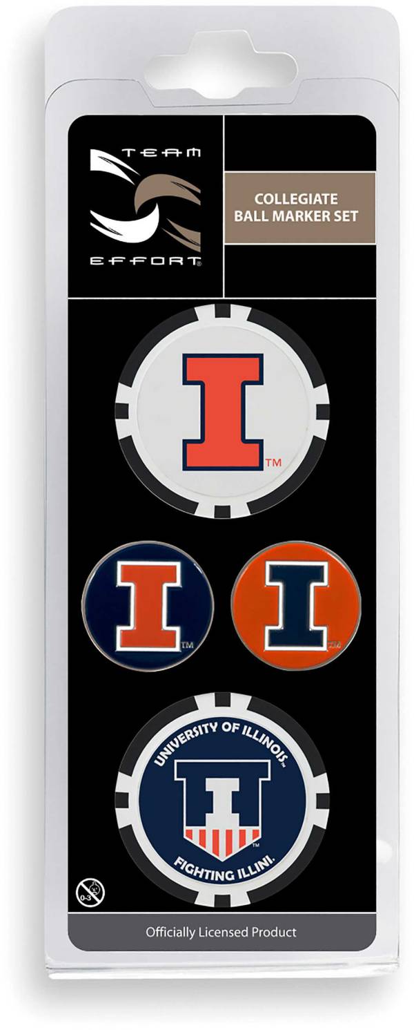 Team Effort Illinois Fighting Illini Ball Marker Set | Dick's Sporting ...