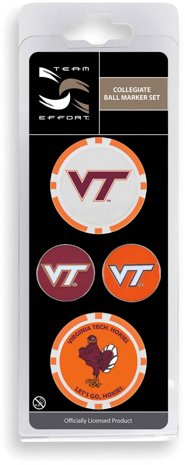 Team Effort Virginia Tech Hokies Ball Marker Set | Dick's Sporting Goods