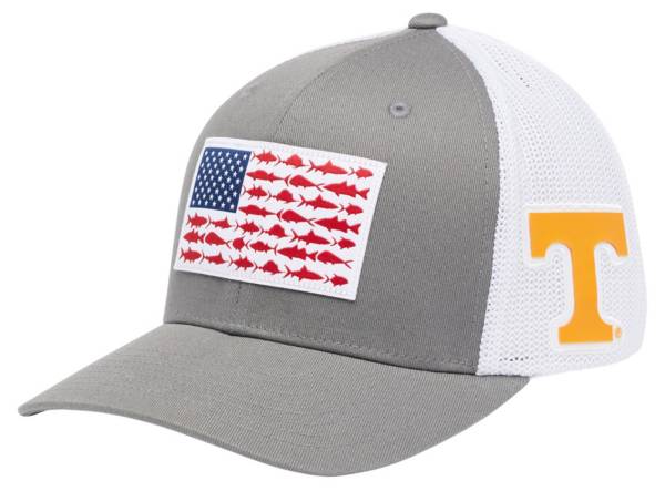 Columbia Men's West Virginia Mountaineers Blue PFG Flag Mesh Fitted Hat ...