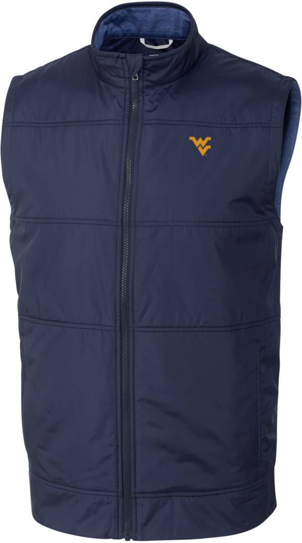 Cutter & Buck Men's West Virginia Mountaineers Blue Stealth Full-Zip ...