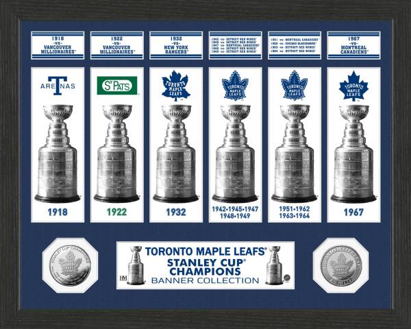 Highland Mint Toronto Maple Leafs Stanley Cup Banner Collection Photo ...