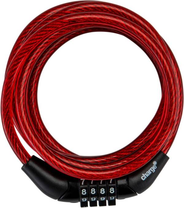 Charge 6' x 6mm Number Combination Cable Lock | DICK'S Sporting Goods