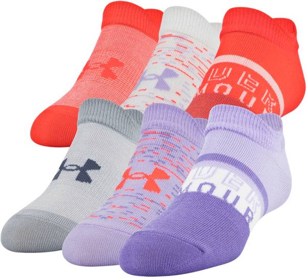 Under Armour Girl's Essential Socks - 6 Pack | DICK'S Sporting Goods