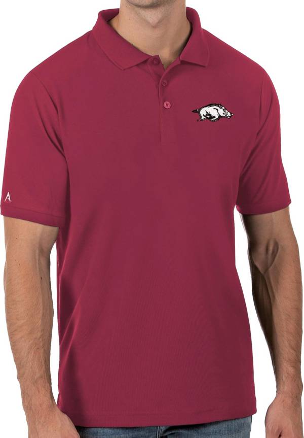 Antigua Men's Arkansas Razorbacks Cardinal Legacy Pique Polo | Dick's ...