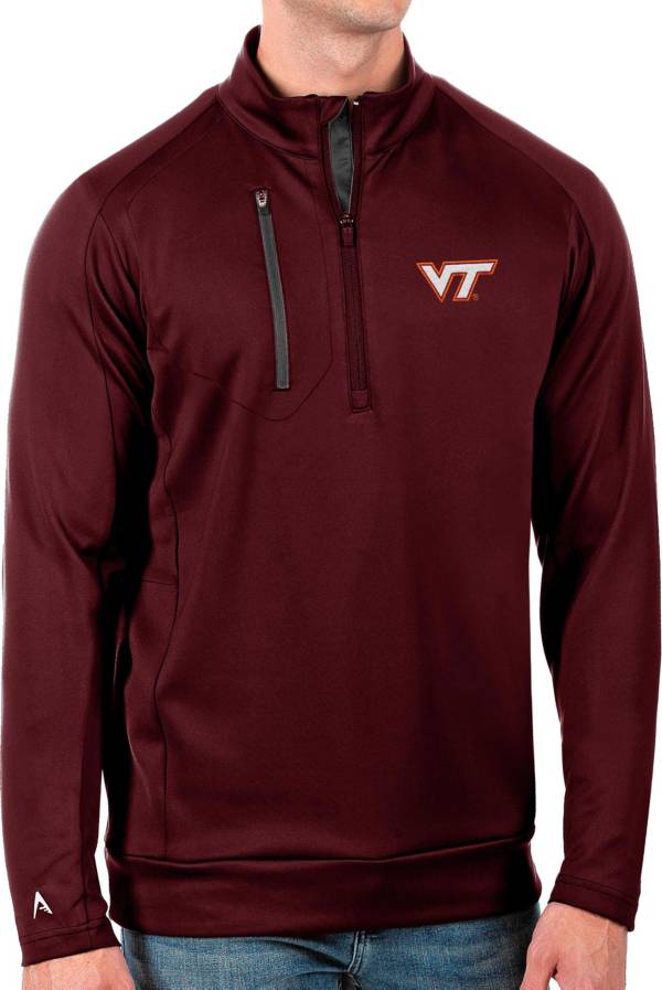 Antigua Men's Virginia Tech Hokies Maroon Generation Half-Zip Pullover ...