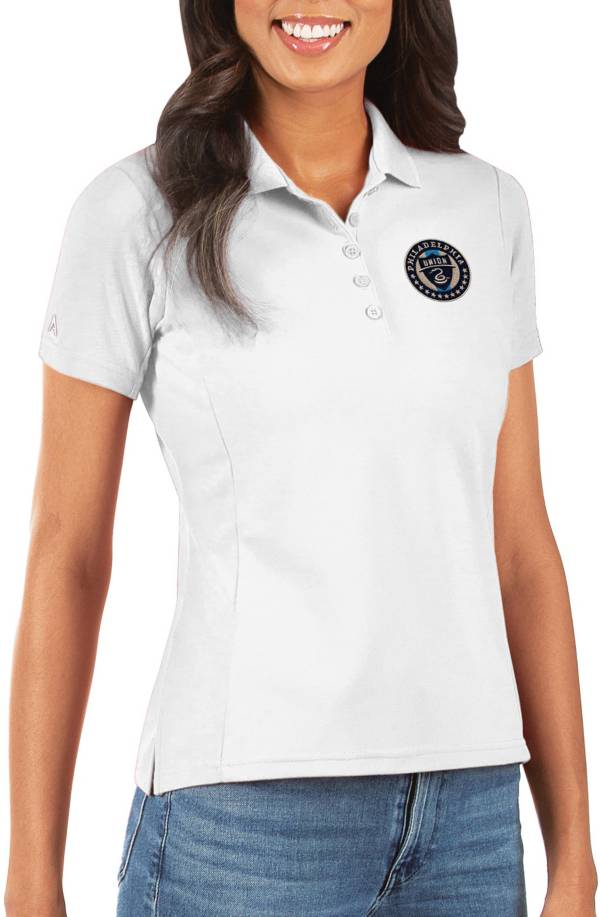 Antigua Women's Philadelphia Union Legacy Pique White Polo | Dick's ...