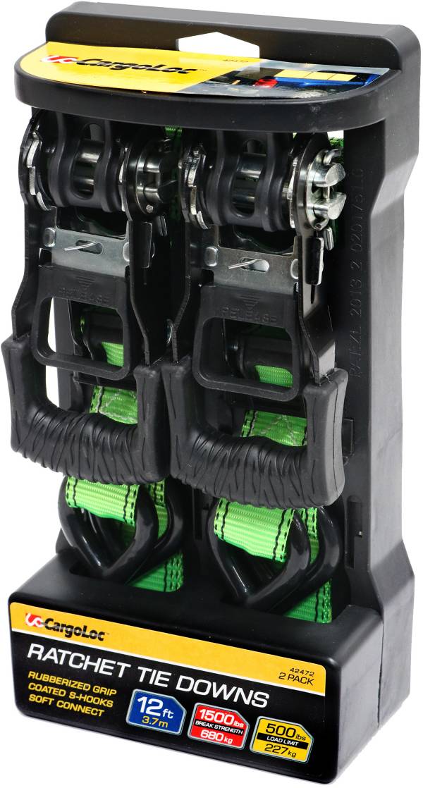 CargoLoc 2 Pc 1,500 lbs. Ratchet Tie Down Straps | Dick's Sporting Goods