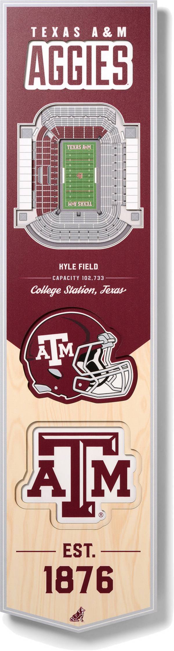 You The Fan Texas Aandm Aggies 8x32 3 D Banner Dicks Sporting Goods