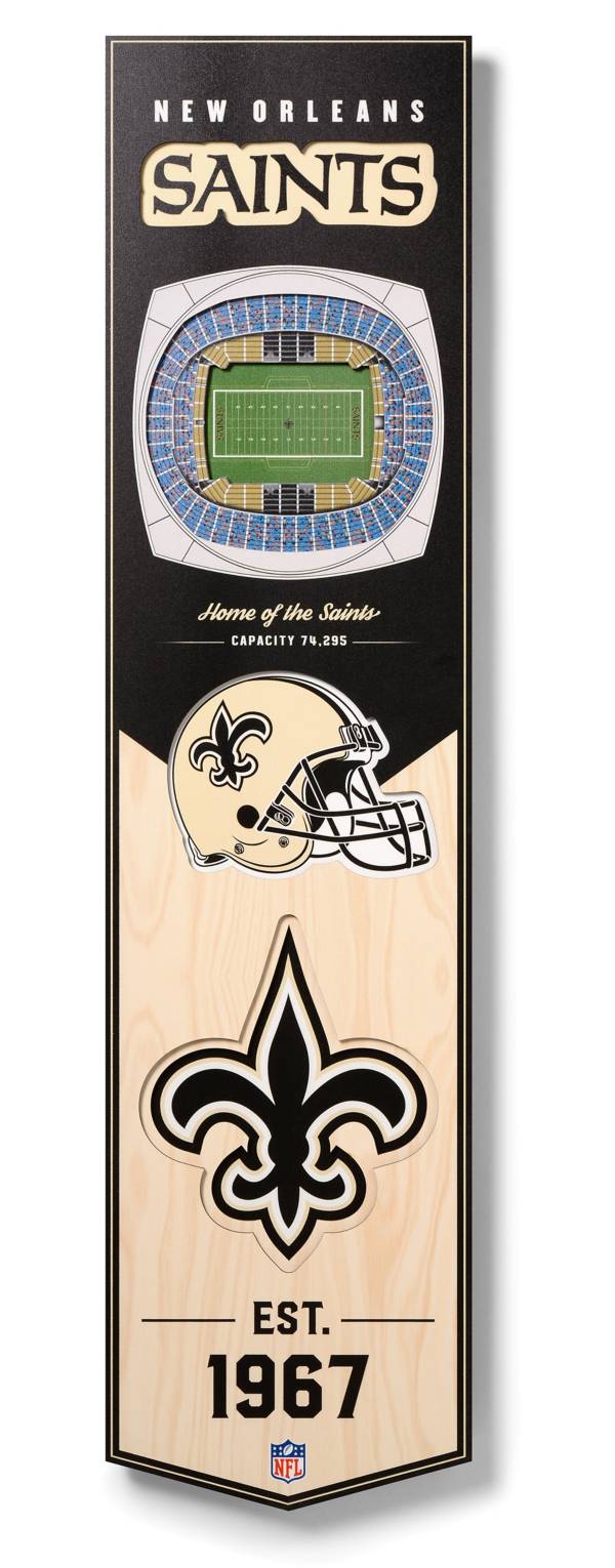 You The Fan New Orleans Saints 8''x32'' 3-D Banner | Dick's Sporting Goods