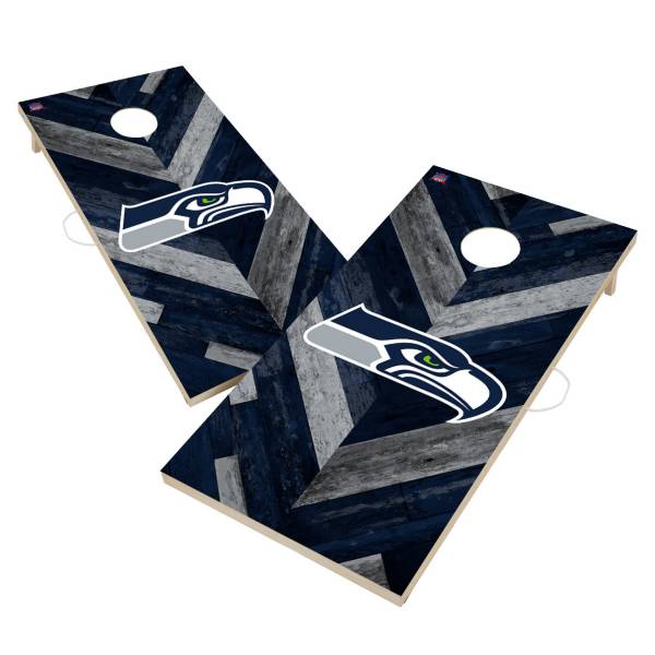 Victory Tailgate Seattle Seahawks 2' x 4' Solid Wood Cornhole Boards ...