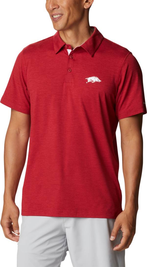 Columbia Men's Arkansas Razorbacks Cardinal Tech Trail Polo | Dick's ...