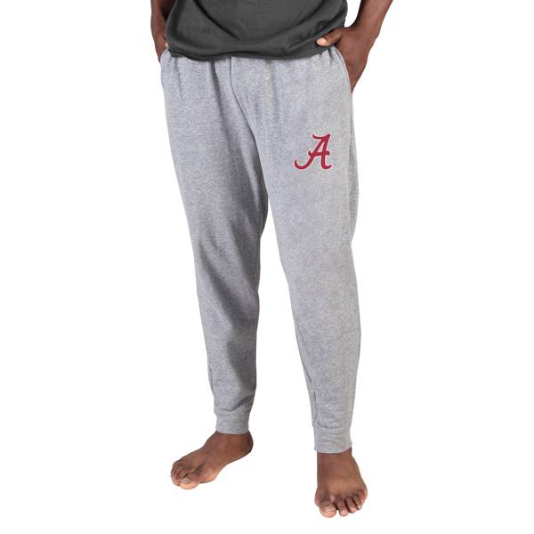 Concepts Sport Men's Alabama Crimson Tide Grey Mainstream Cuffed Pants ...