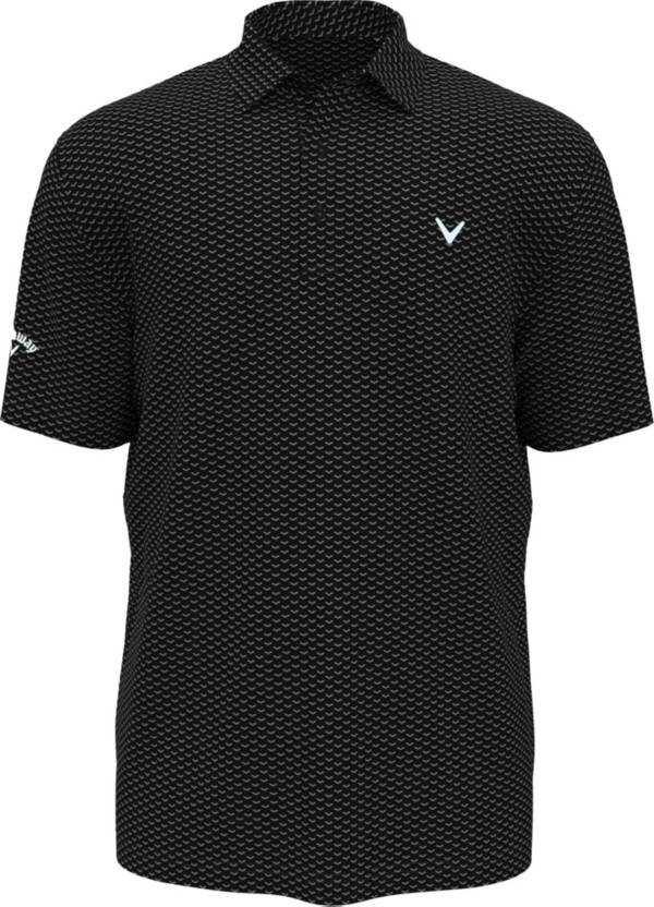 Callaway Men's Pro Spin Chevron Jacquard Short Sleeve Golf Polo | Golf ...