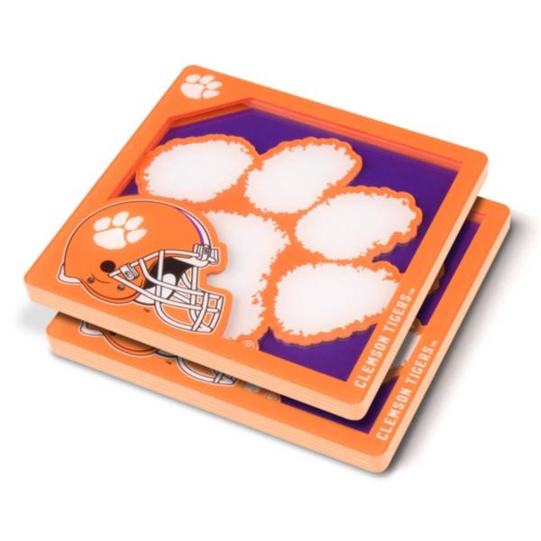 You the Fan Clemson Tigers Logo Series Coaster Set | Dick's Sporting Goods