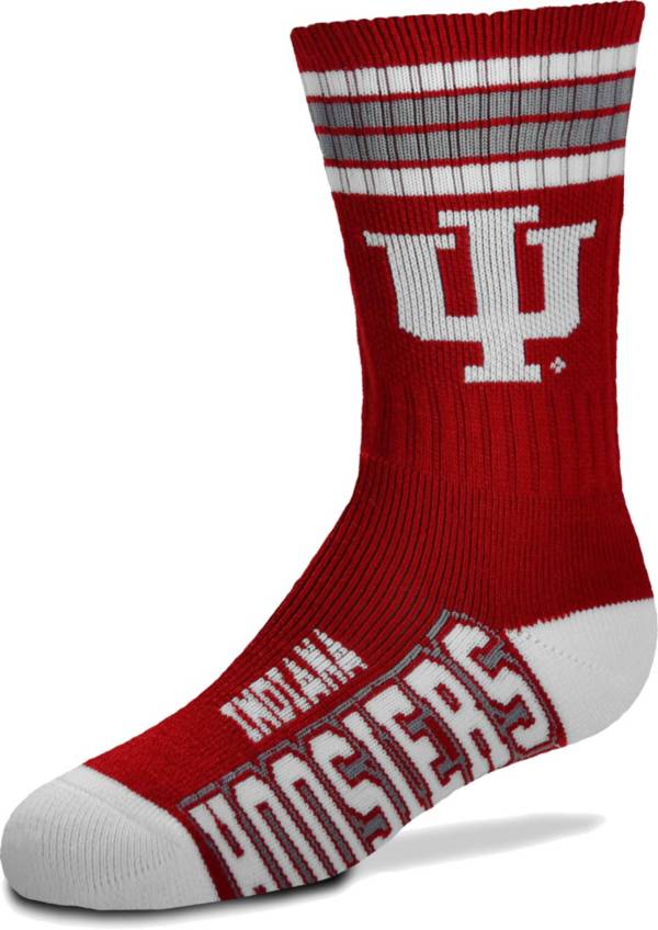 For Bare Feet Youth Indiana Hoosiers 4-Stripe Deuce Socks | Dick's ...