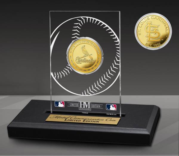 Highland Mint St. Louis Cardinals 11-Time Champions Acrylic Gold Coin ...