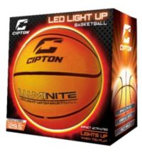 Cipton Light-Up LED Indoor/Outdoor Rubber Basketball 29.5'' with Pump ...