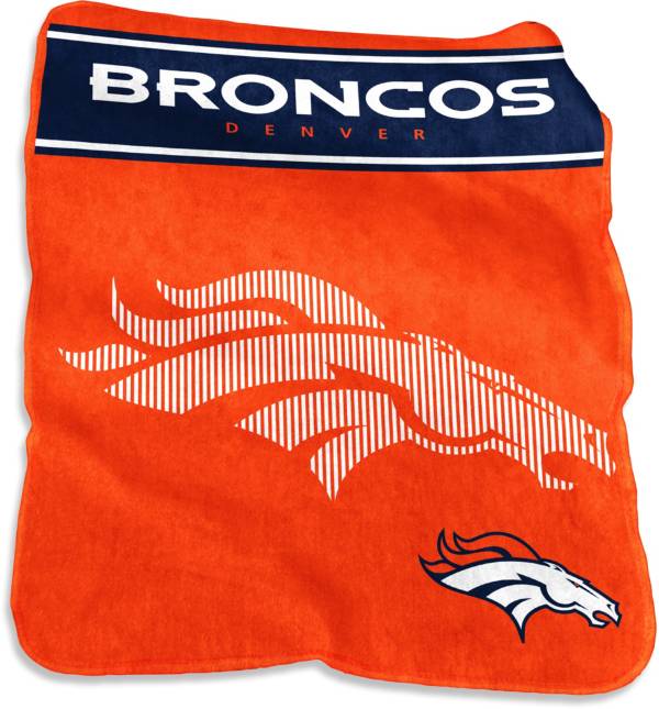Logo Brands Denver Broncos Raschel Throw Blanket | Dick's Sporting Goods