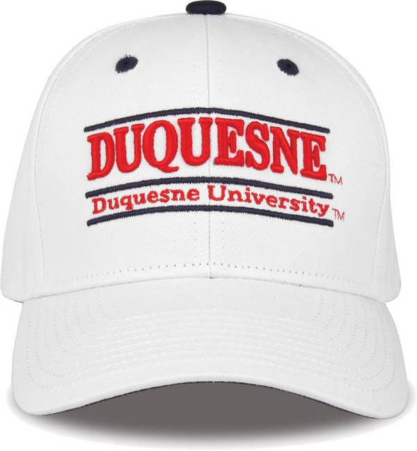 The Game Men's Duquesne Dukes White Bar Adjustable Hat | Dick's ...