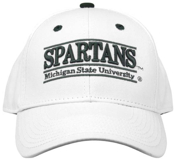 The Game Men's Michigan State Spartans White Nickname Adjustable Hat ...