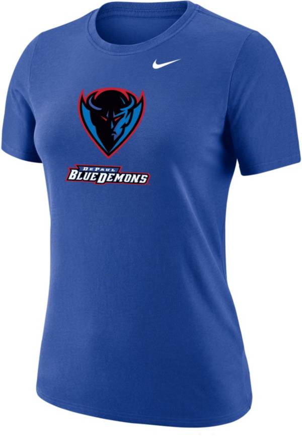 Nike Women's DePaul Blue Demons Royal Blue Dri-FIT Cotton T-Shirt ...