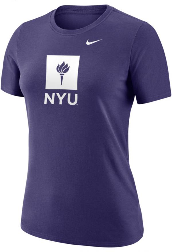 Nike Women's NYU Violets NYU Purple Dri-FIT Cotton T-Shirt | DICK'S ...