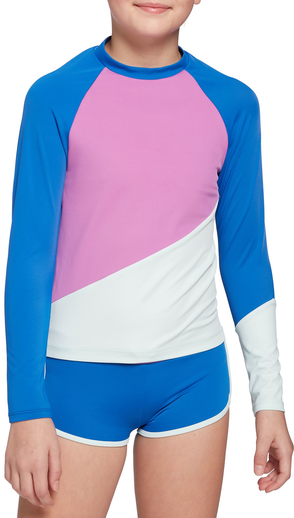 Dsg Girls' Long Sleeve Rash Guard Top International Shipping