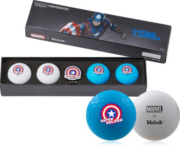 Volvik X Marvel Captain America Golf Ball Gift Set | Dick's Sporting Goods
