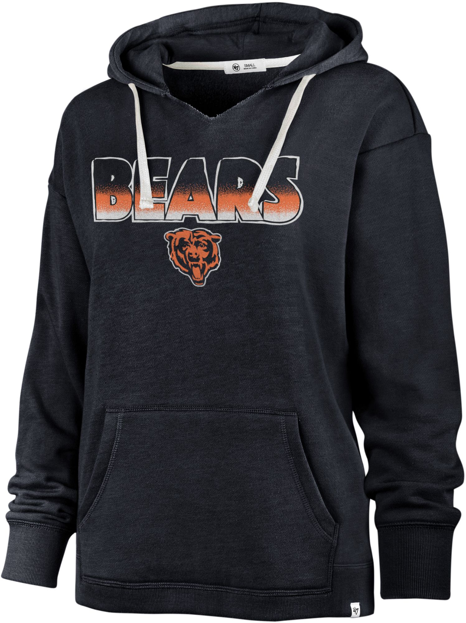 '47 Women's Chicago Bears Color Rise Navy Pullover Hoodie International ...