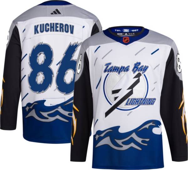 Adidas '22-'23 Reverse Retro Tampa Bay Lightning Nikita Kucherov #86 ... Adidas '22-'23 Reverse Retro Tampa Bay Lightning Nikita Kucherov #86 ...