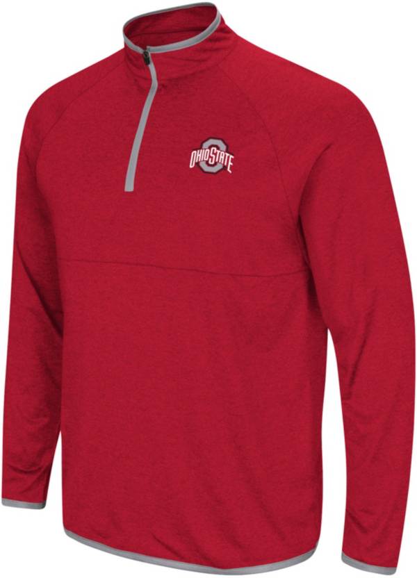 Colosseum Men's Ohio State Buckeyes Scarlet Rival 1/4 Zip Jacket | Dick ...