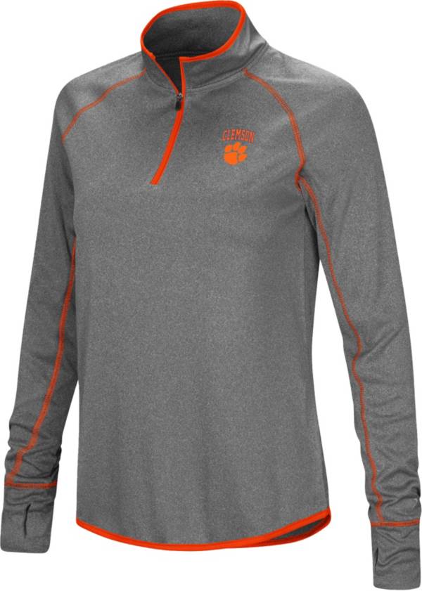 Colosseum Women's Clemson Tigers Gray Stingray 1/4 Zip Jacket | Dick's ...