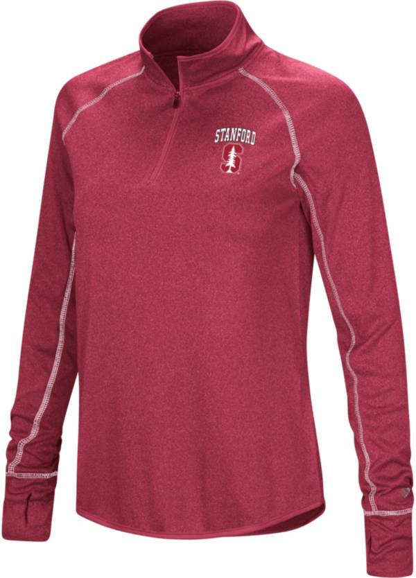 Colosseum Women's Stanford Cardinal Crimson Stingray 1/4 Zip Jacket ...