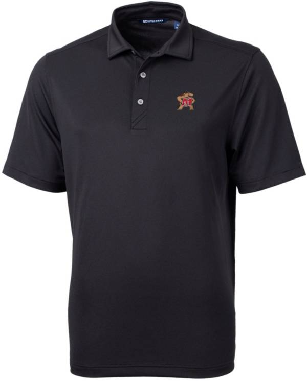 Cutter & Buck Men's Maryland Terrapins Black Virtue Eco Pique Polo ...