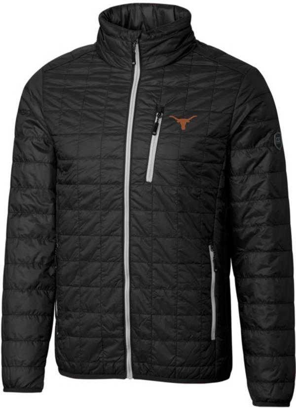 Cutter & Buck Men's Texas Longhorns Black Rainier PrimaLoft Eco Full ...