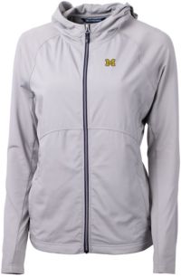 Cutter & Buck Women's Michigan Wolverines Grey Adapt Eco Knit Stretch ...
