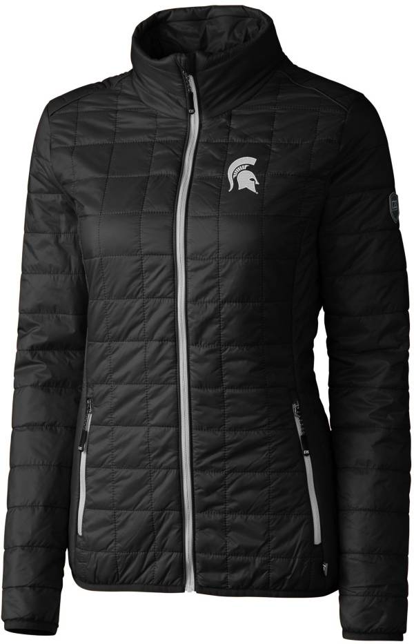 Cutter & Buck Women's Michigan State Spartans Black Rainier PrimaLoft ...