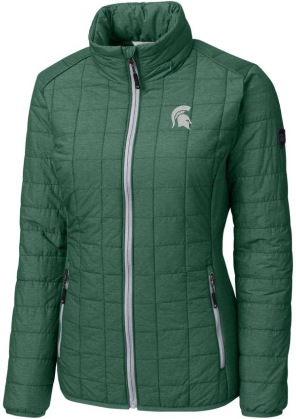 Cutter & Buck Women's Michigan State Spartans Green Rainier PrimaLoft ...